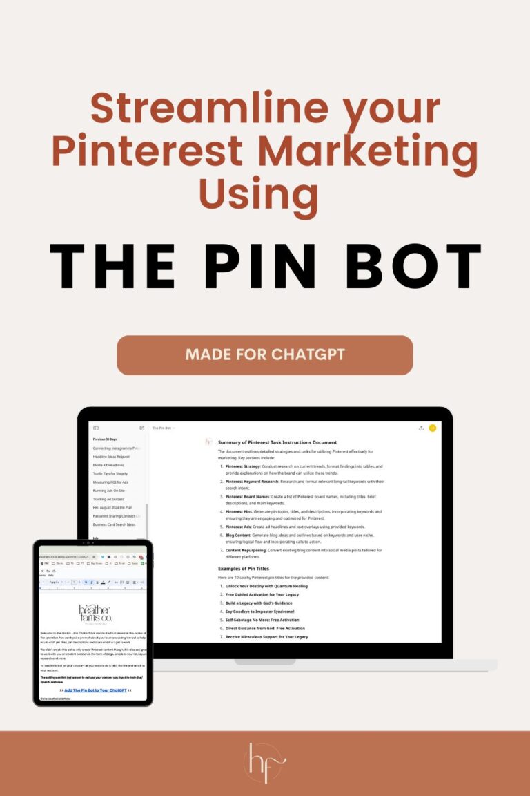 Make the Most Pinterest with The Pin Bot for ChatGPT (A Pinterest AI ...