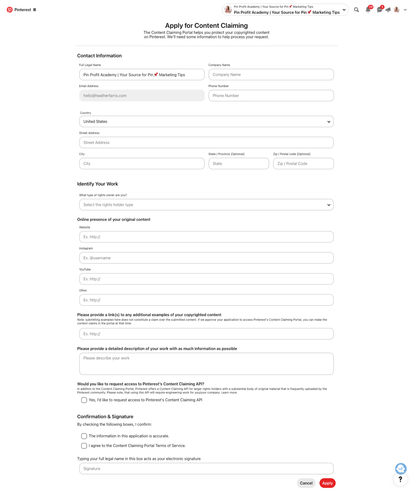 When & How to File a Copyright Claim on Pinterest - Heather Farris & Co.