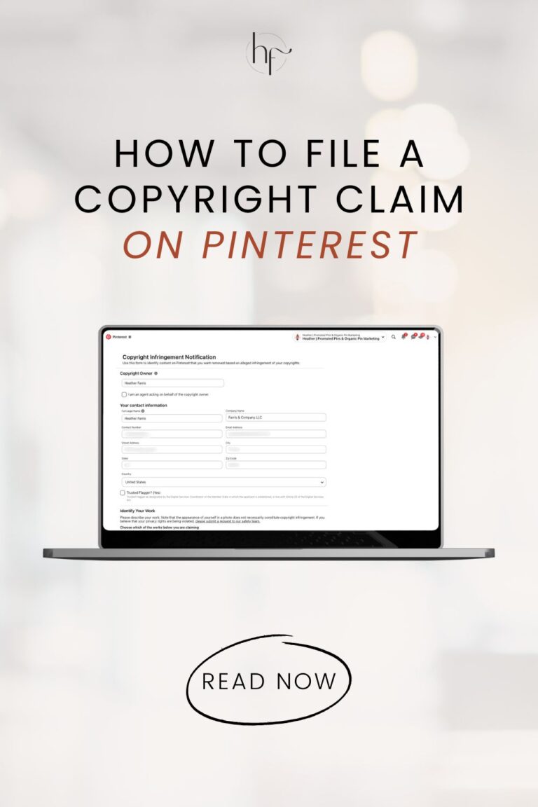 When & How to File a Copyright Claim on Pinterest - Heather Farris & Co.