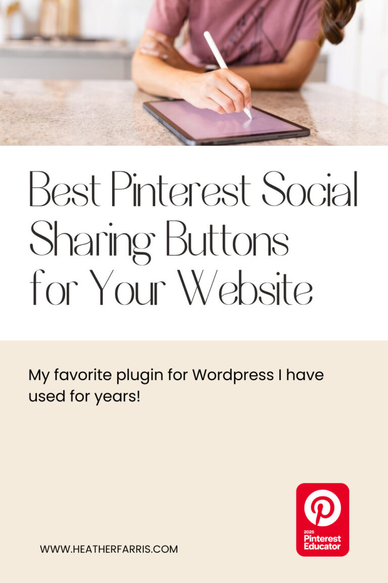 The Best Pinterest Social Sharing Plugins for Wordpress - Heather ...