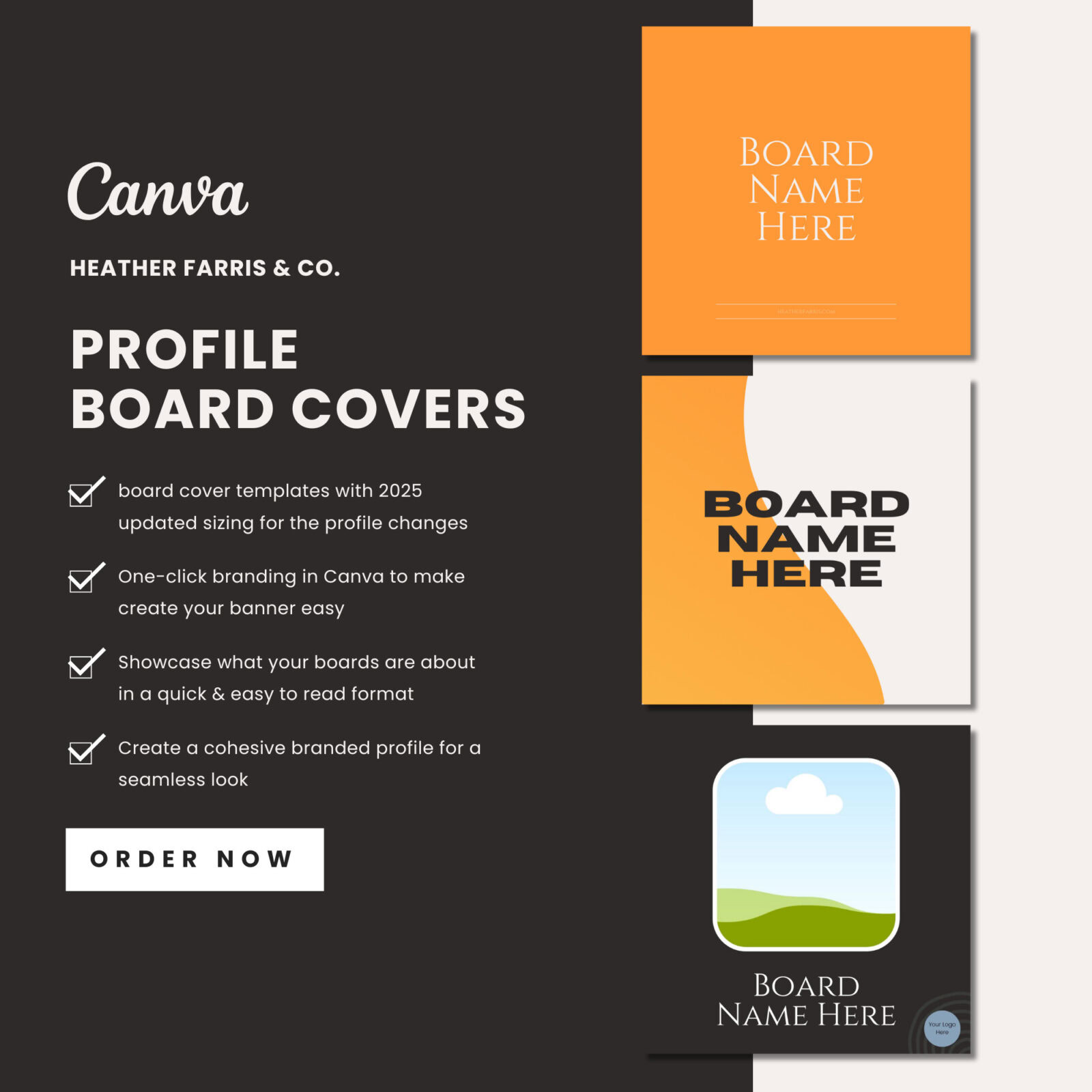 Pinterest Board Covers for Better Conversions on Your Profile - Heather ...